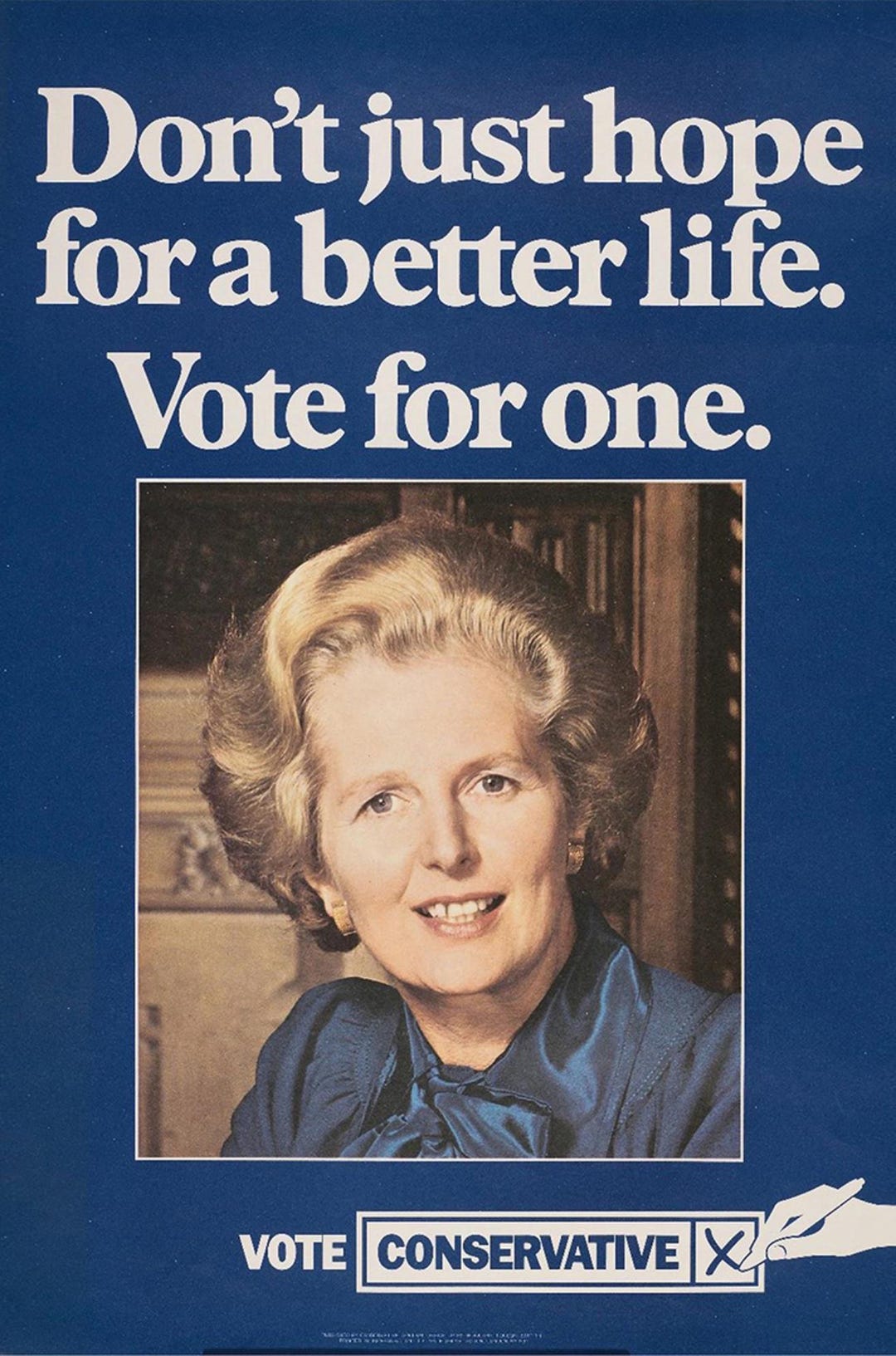 9XP0326 Vintage Mid-20th Century c1970s Labour Party Election Poster ...