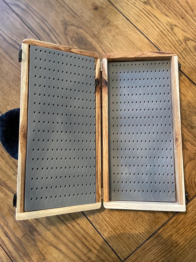 Large Double Sided Wooden Fly Box - Etsy
