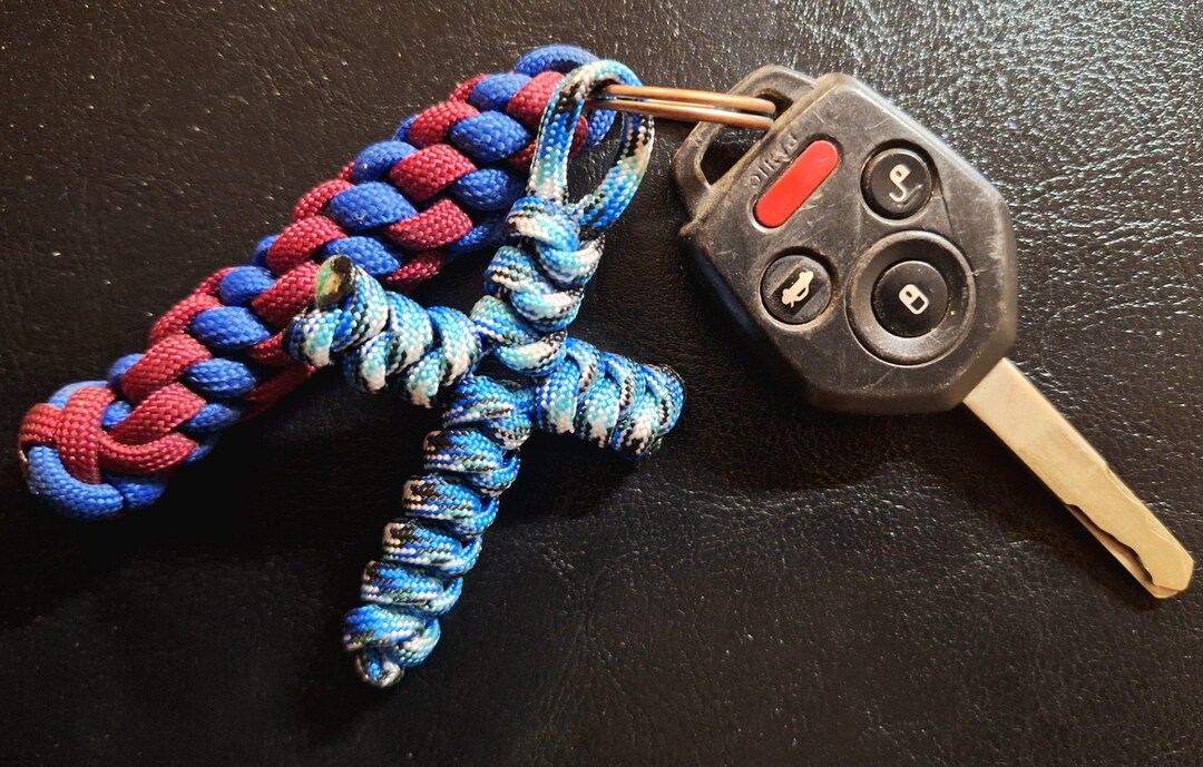 550 Paracord Cross Keychains - Etsy
