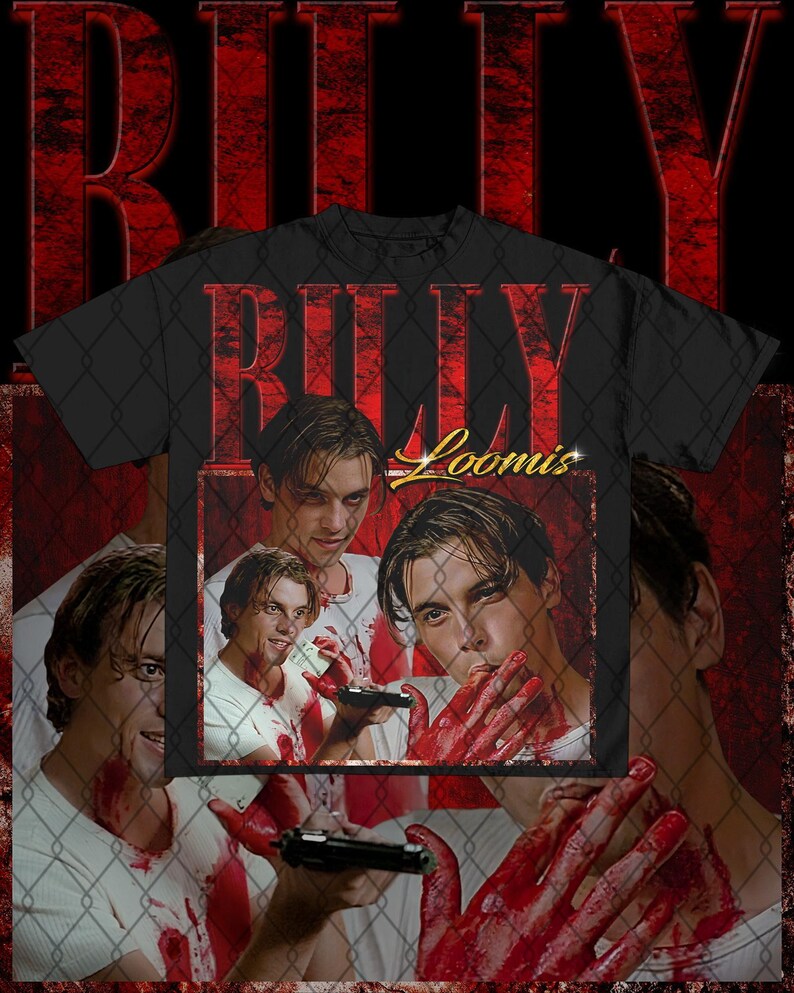 Billy Loomis PNG Digital Download, DTF Transfer Print, Bootleg Shirt ...