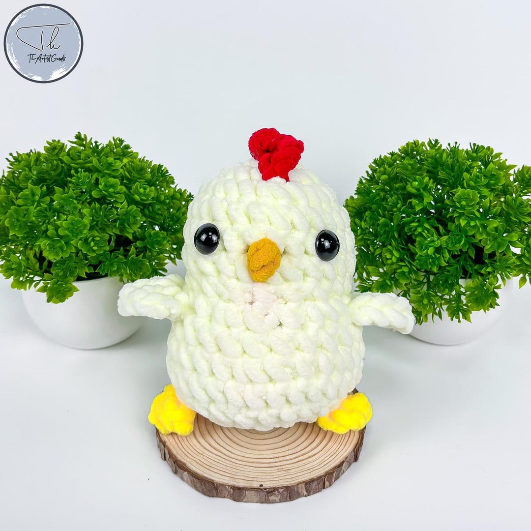 No Sew Crochet Chicken Pattern PDF in English, Chicken Amigurumi ...