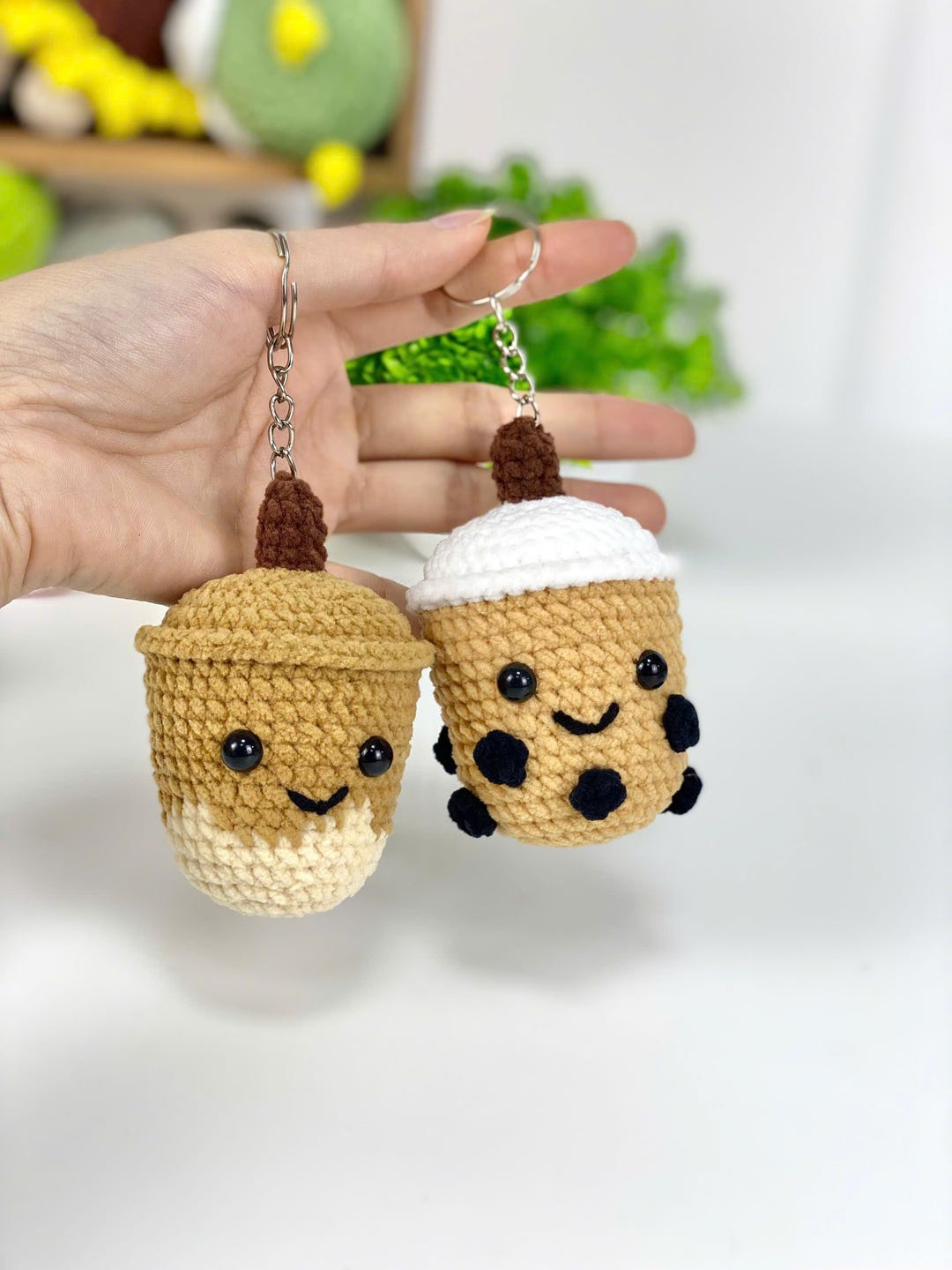 No Sew Drink Crochet Pattern Set, No Sew Coffee and Boba Crochet ...