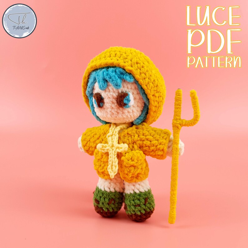 Luci Vatican Christian Mascot Crochet PATTERN PDF DOWNLOAD, Luci ...