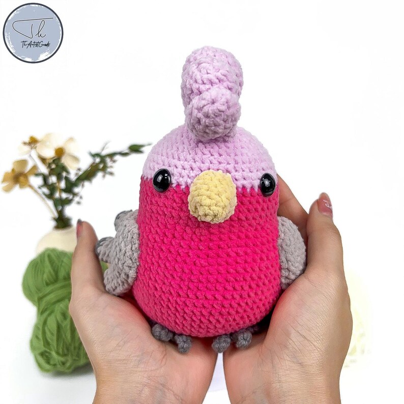 Galah Cockatoo Amigurumi Crochet Pattern (PDF) - Etsy