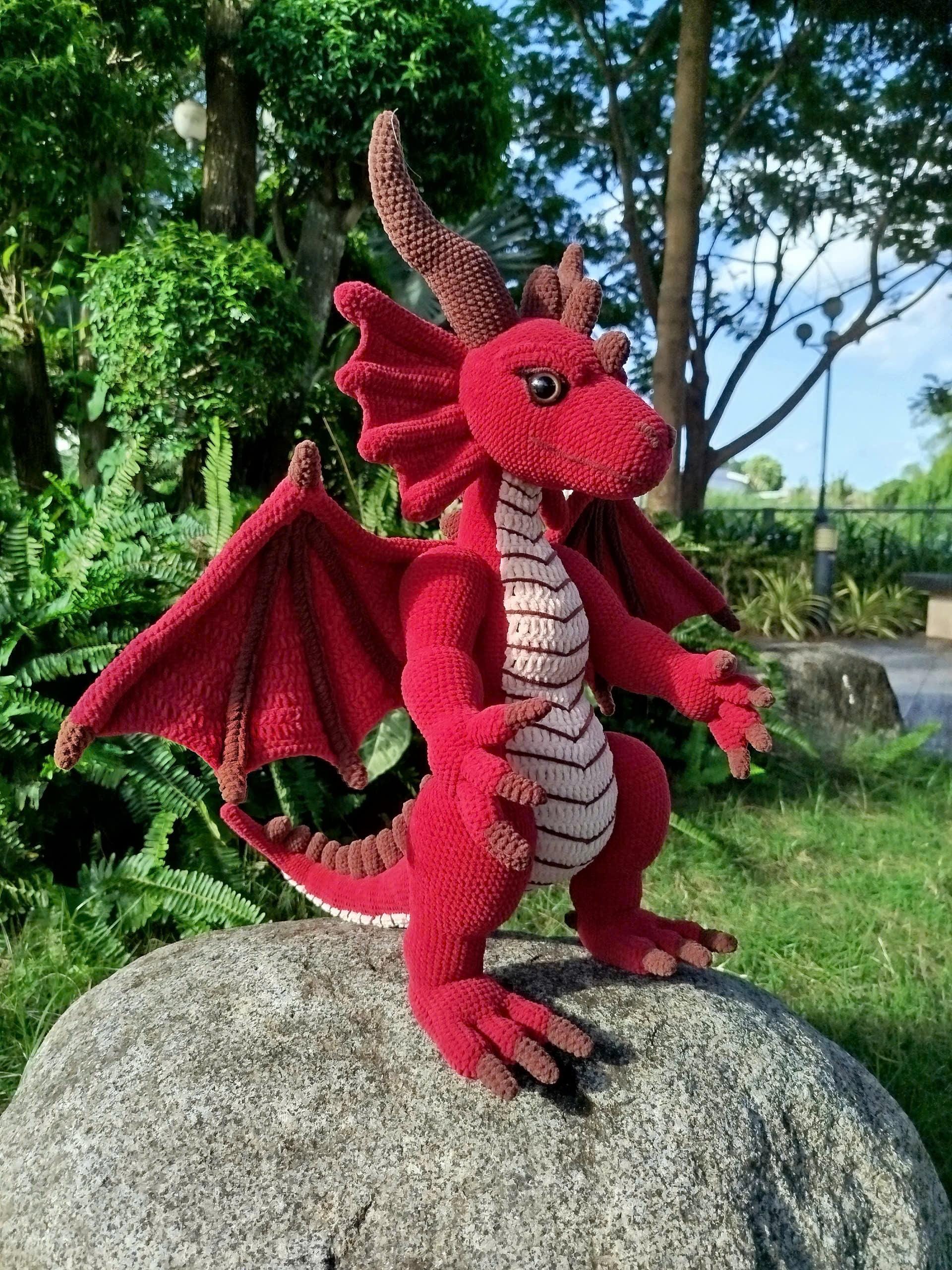 Red Dragon Amigurumi Crochet Pattern: Advanced Level Plushie (PDF ...