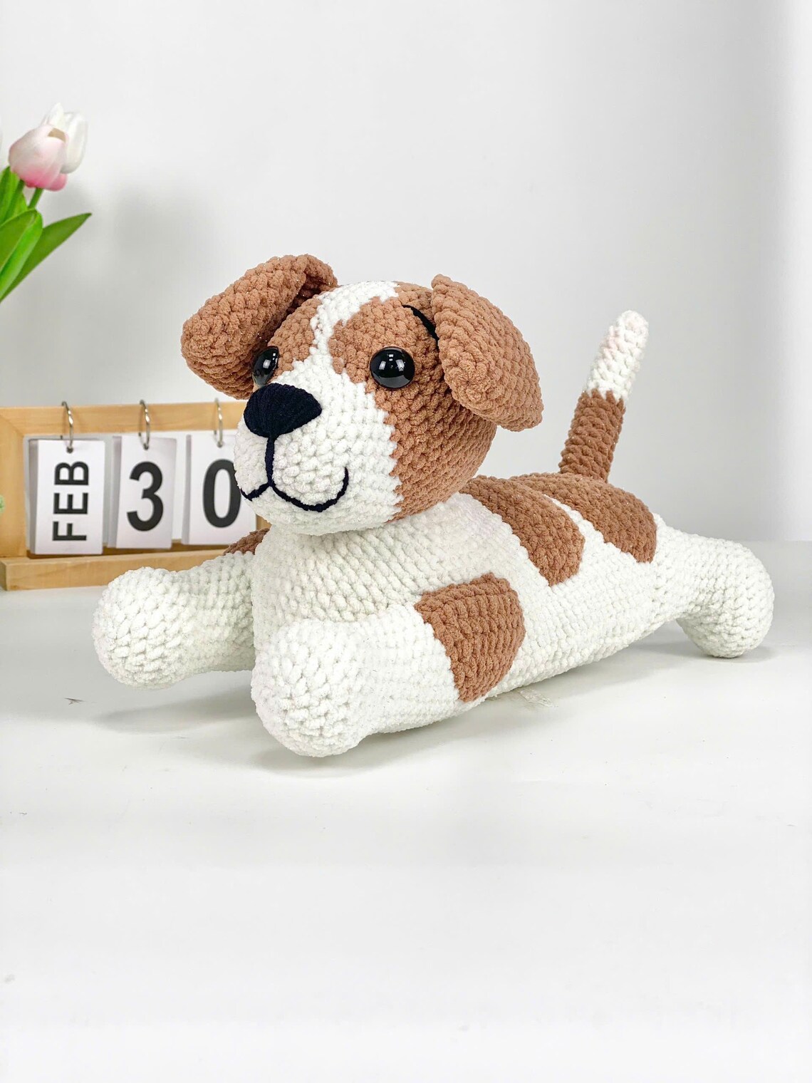 Jack Russell Terrier Crochet Pattern: Amigurumi Dog Plush Toy (PDF) - Etsy