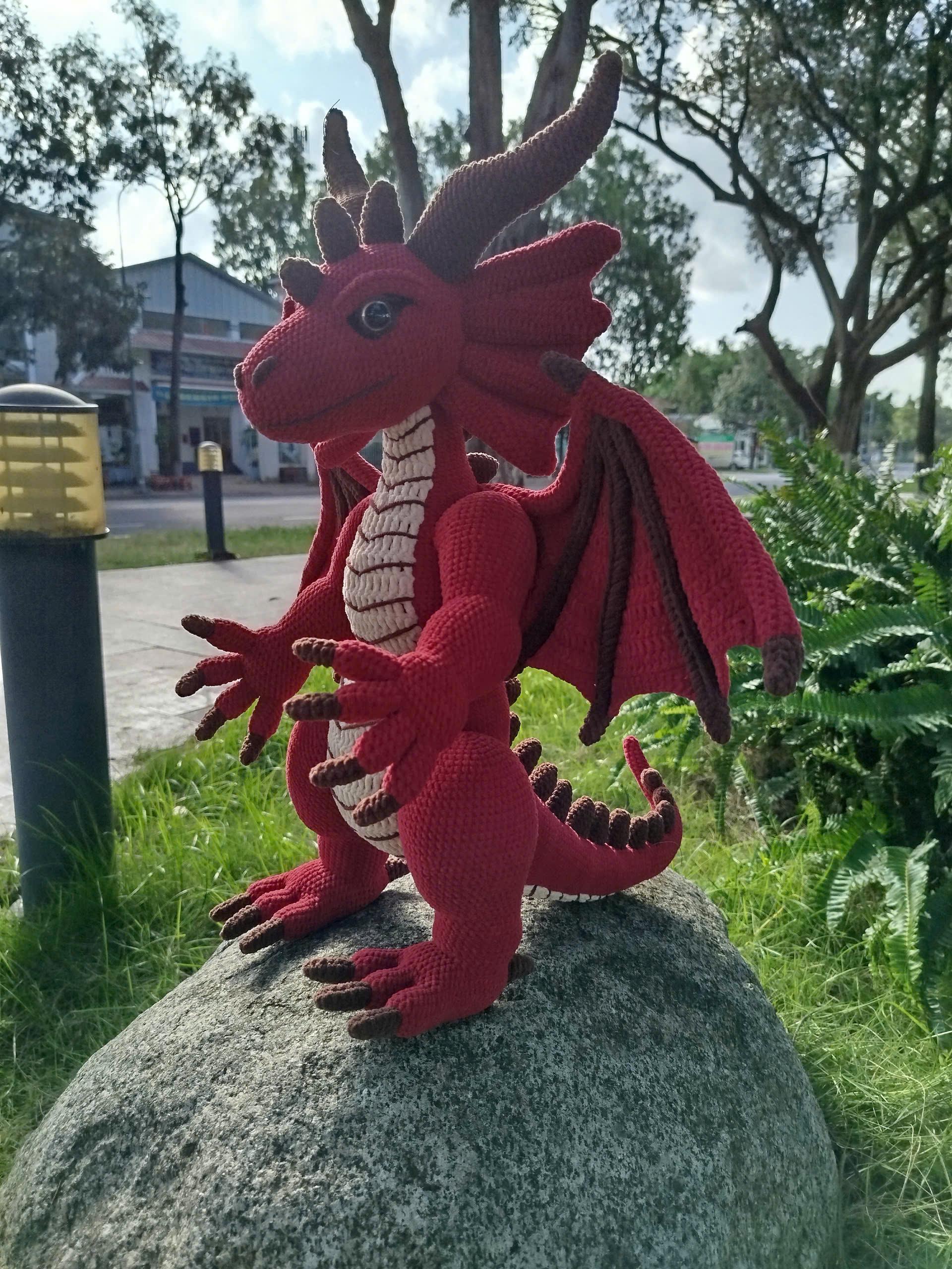 Red Dragon Amigurumi Crochet Pattern: Advanced Level Plushie (PDF ...
