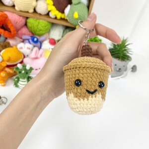 No Sew Drink Crochet Pattern Set, No Sew Coffee and Boba Crochet ...