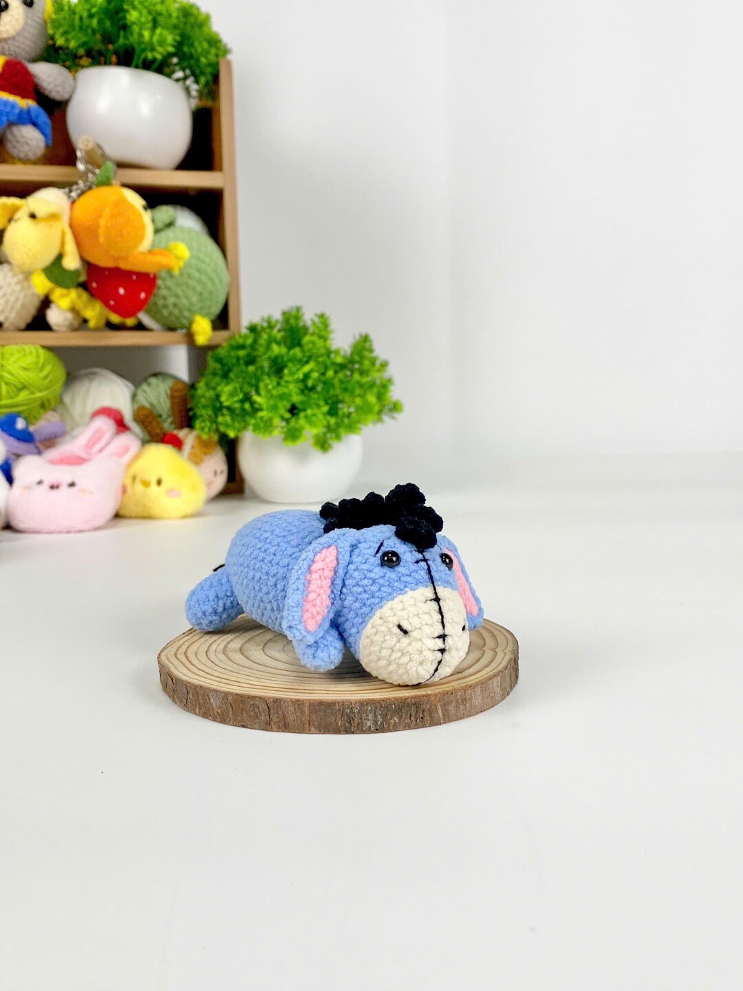 Eeyore Crochet Pattern, Low Sew Eeyore Plush Pattern, Crochet Eeyore ...
