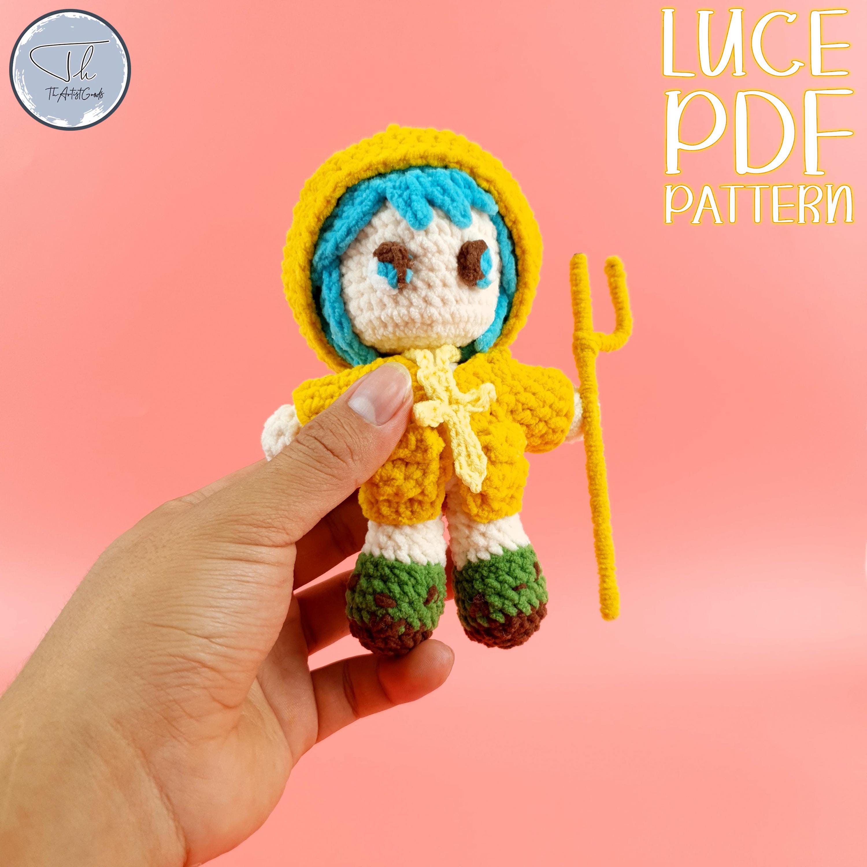 Luci Vatican Christian Mascot Crochet PATTERN PDF DOWNLOAD, Luci ...
