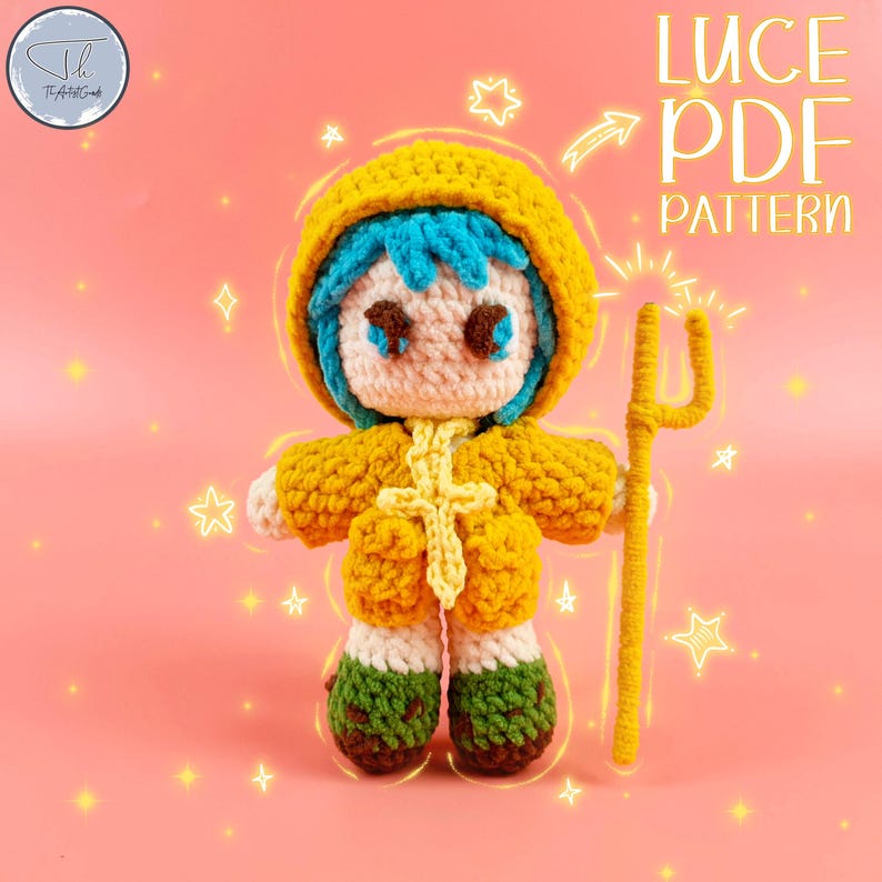 Luci Vatican Christian Mascot Crochet PATTERN PDF DOWNLOAD, Luci ...