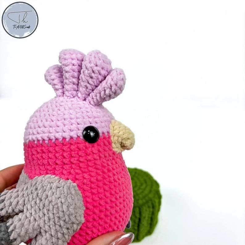 Galah Cockatoo Amigurumi Crochet Pattern (PDF) - Etsy