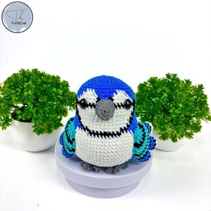 Crochet Blue Jay Pattern: Amigurumi Bird DIY (PDF Pattern) - Etsy