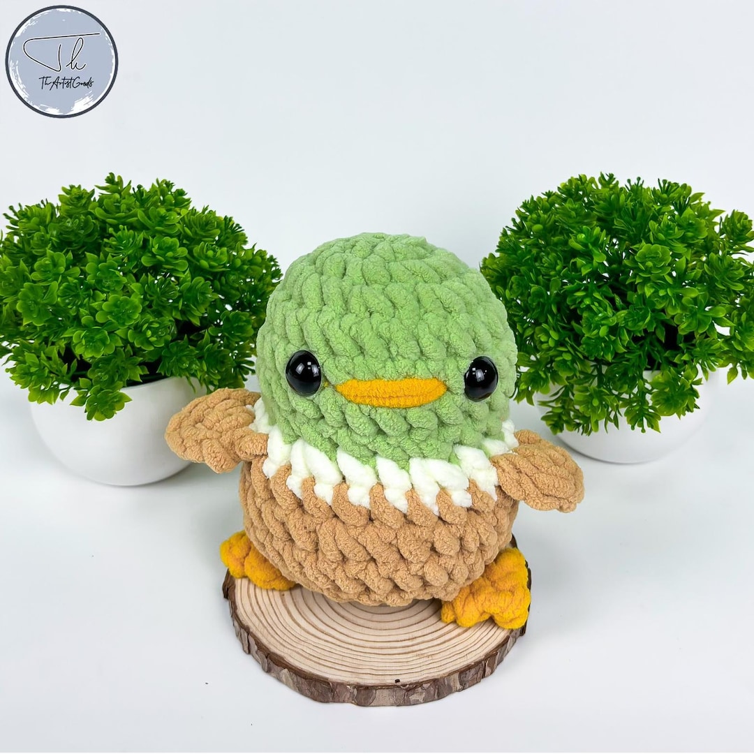 No Sew Crochet Mallard Duck Pattern PDF DOWNLOAD, Mallard Duck ...