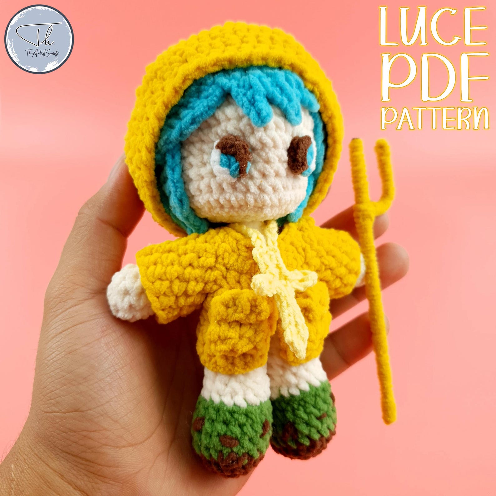 Luci Vatican Christian Mascot Crochet PATTERN PDF DOWNLOAD, Luci ...