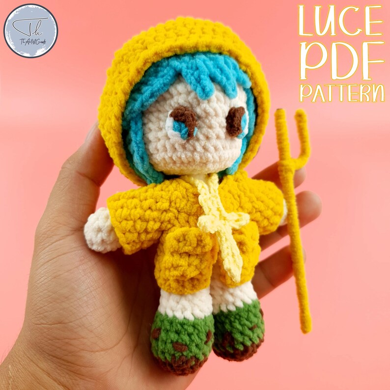 Luci Vatican Christian Mascot Crochet PATTERN PDF DOWNLOAD, Luci ...