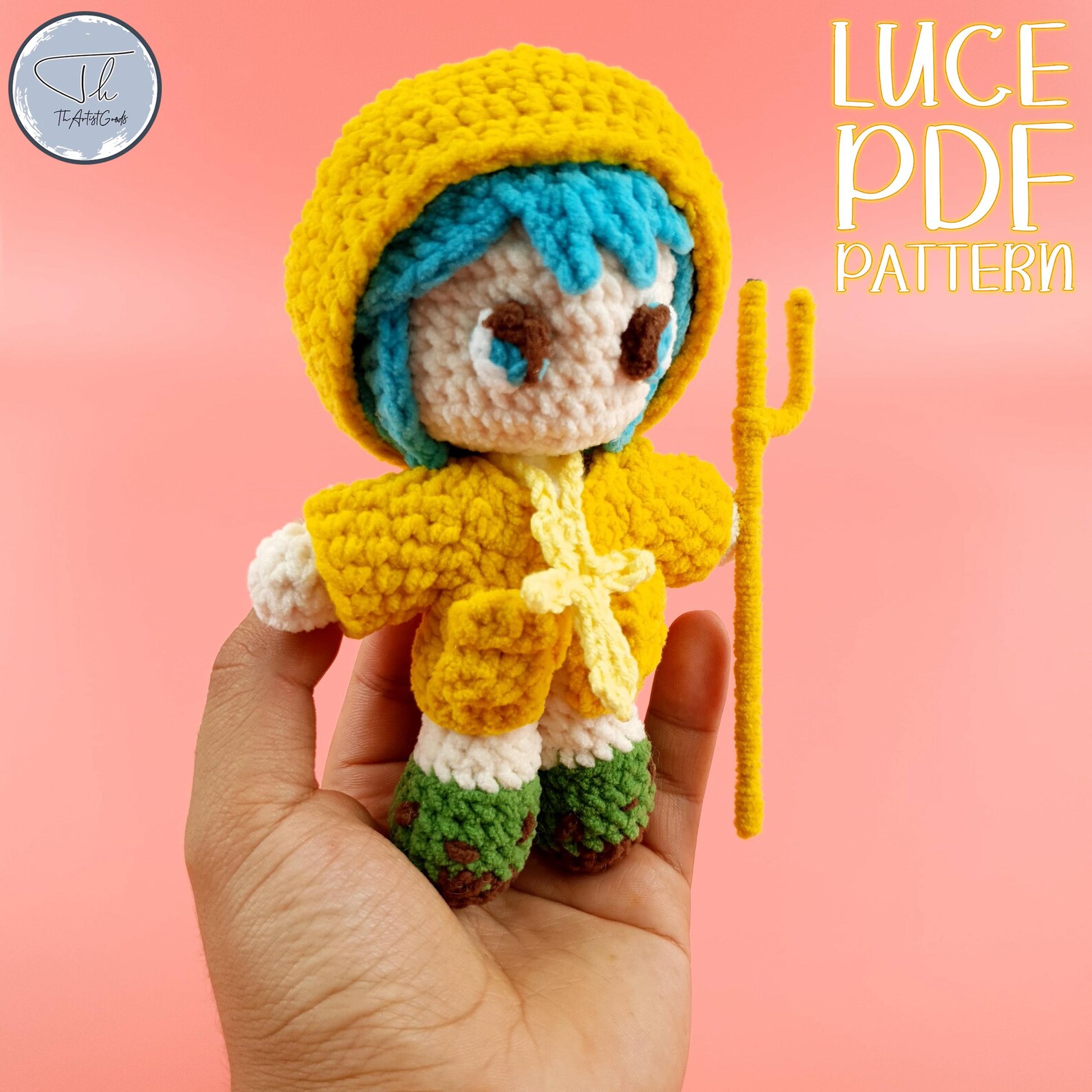 Luci Vatican Christian Mascot Crochet PATTERN PDF DOWNLOAD, Luci ...