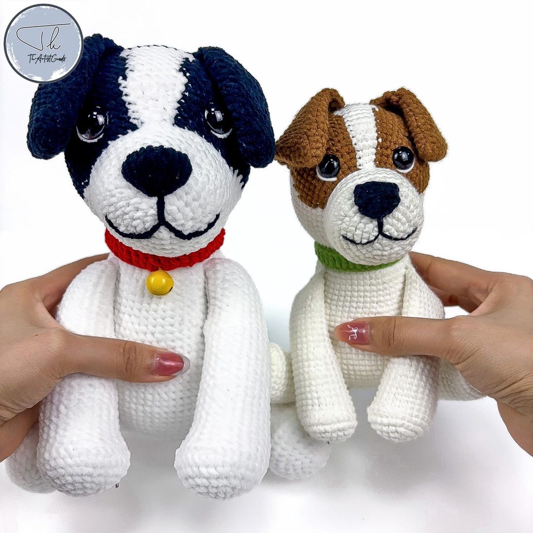 Jack Russell Terrier Crochet Pattern: Amigurumi Dog Toy (PDF Pattern ...