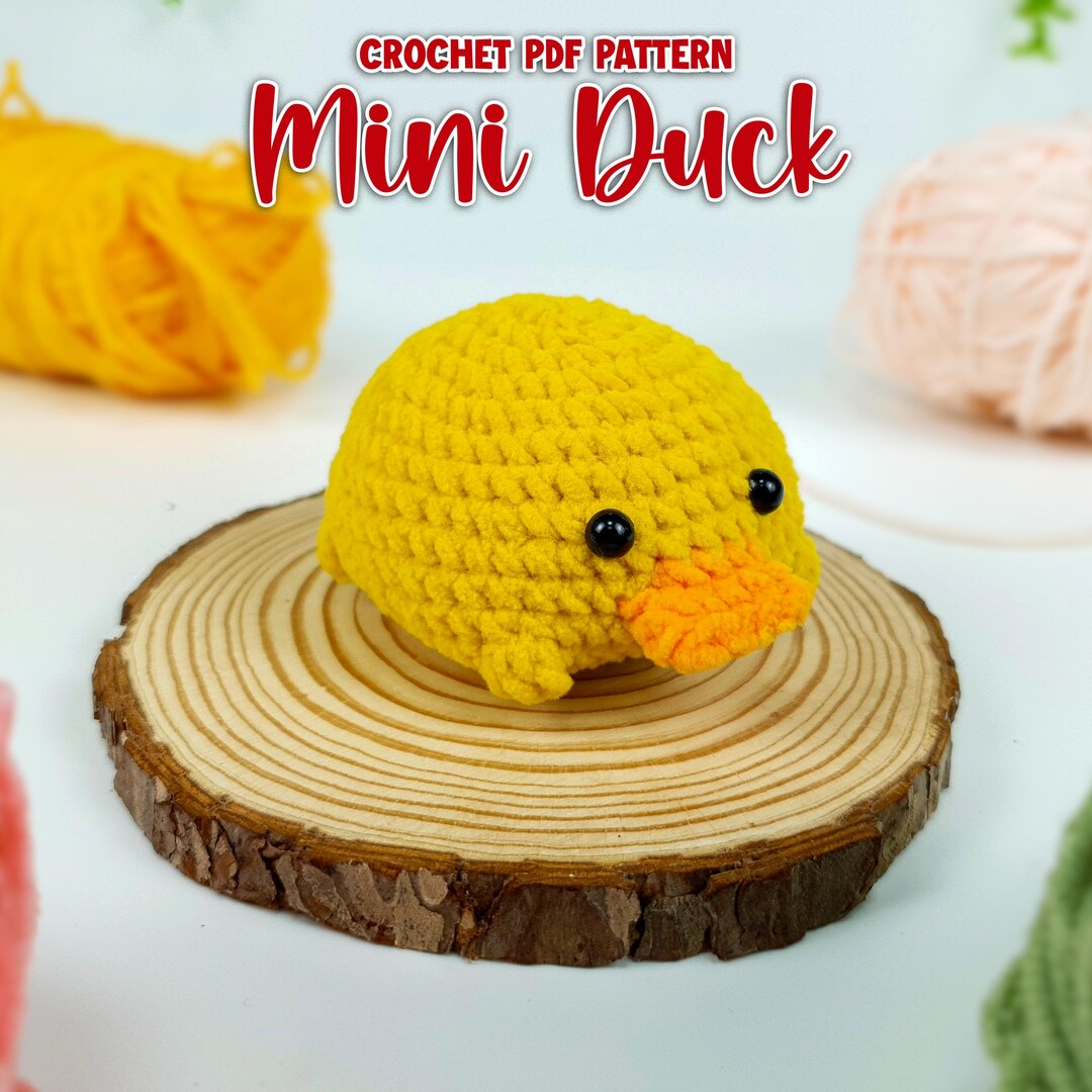 Ducky No Sew Crochet Pattern, Duck Crochet Pattern, No Sew Amigurumi ...