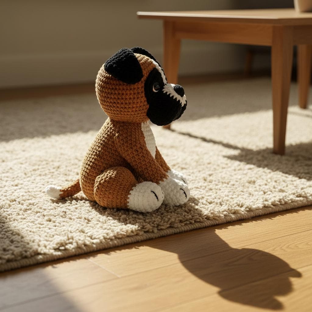 Boxer Dog Crochet Pattern PDF, Amigurumi Boxer Puppy, Easy Plush Dog ...