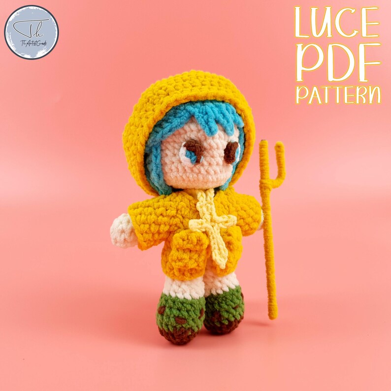 Luci Vatican Christian Mascot Crochet PATTERN PDF DOWNLOAD, Luci ...