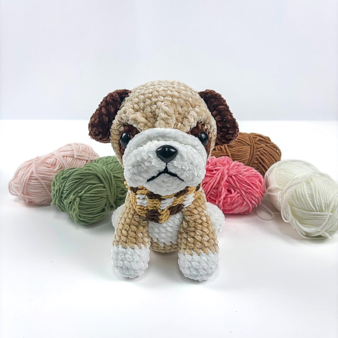 Bulldog Crochet Pattern: Velvet Puppy Plush (PDF) - Etsy