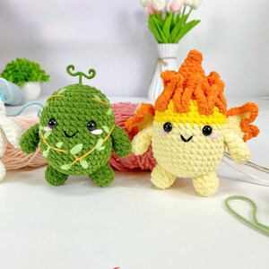 Elemental Sprites Crochet Pattern PDF Bundle 4 in 1, Amigurumi Fire ...