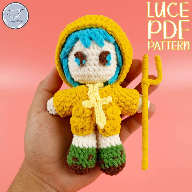 Luci Vatican Christian Mascot Crochet PATTERN PDF DOWNLOAD, Luci ...