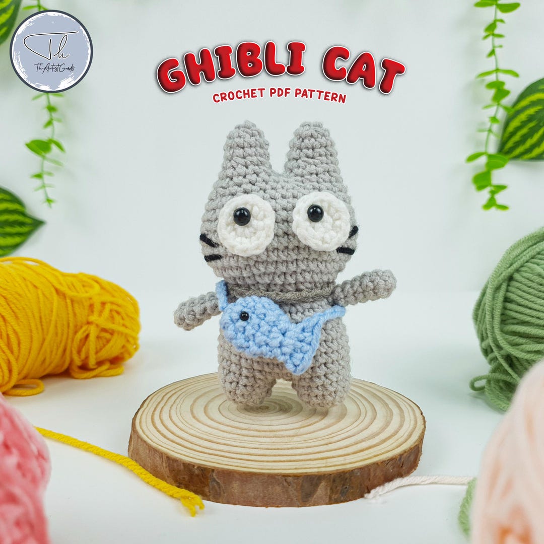 Ghibli Cat Crochet Pattern: Anime Amigurumi (PDF Download) - Etsy