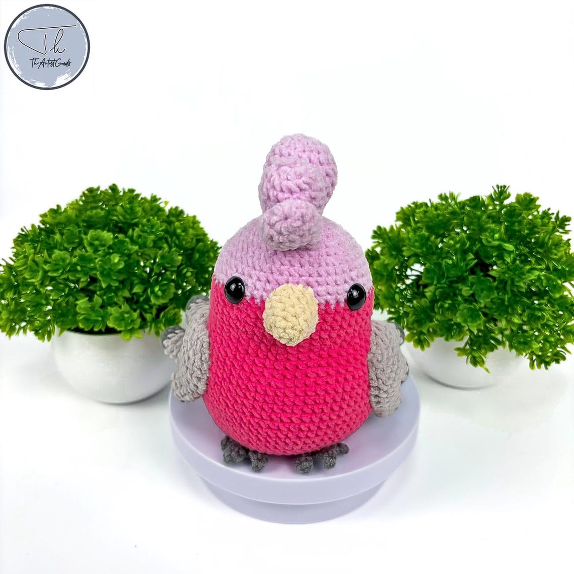 Galah Cockatoo Amigurumi Crochet Pattern (PDF) - Etsy