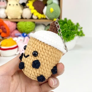 No Sew Drink Crochet Pattern Set, No Sew Coffee and Boba Crochet ...