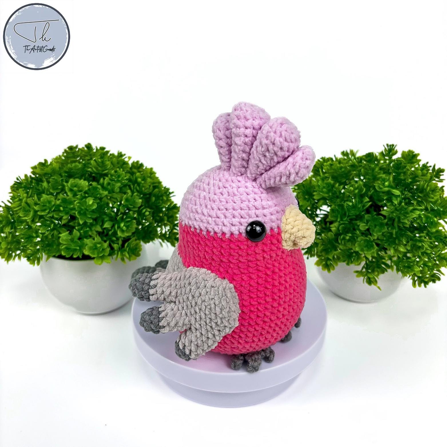 Galah Cockatoo Amigurumi Crochet Pattern (PDF) - Etsy