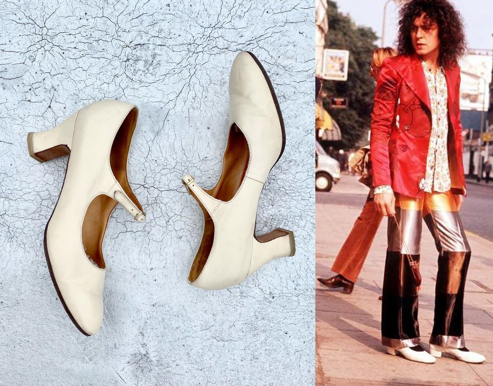 Anello & Davide 1960s 70s White Mary Jane Shoes Size 7 US 5 UK | Etsy