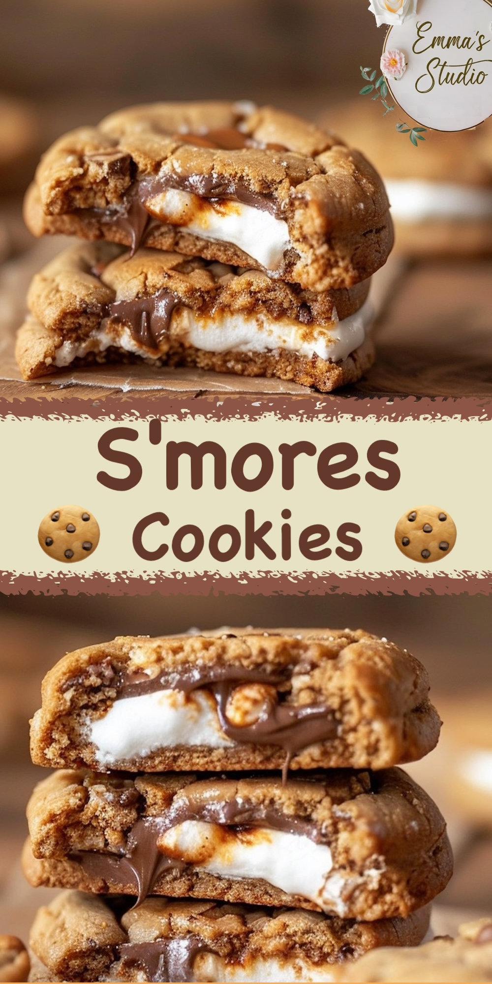 S'mores Cookies Recipe | Marshmallow and Chocolate, Easy Homemade Treat, Digital Download - Etsy