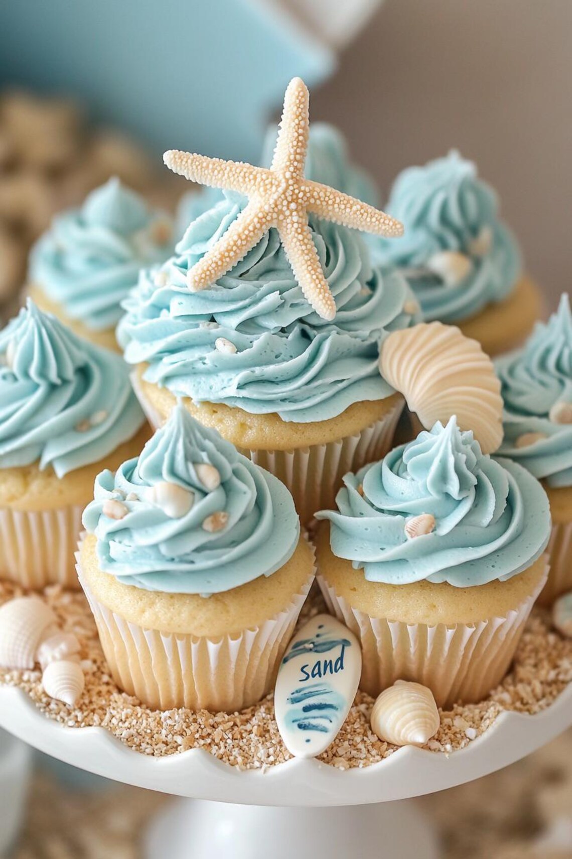 Beach-themed Cupcake Recipe PDF Instant Download Easy Ocean-inspired Baking Guide Summer Party ...