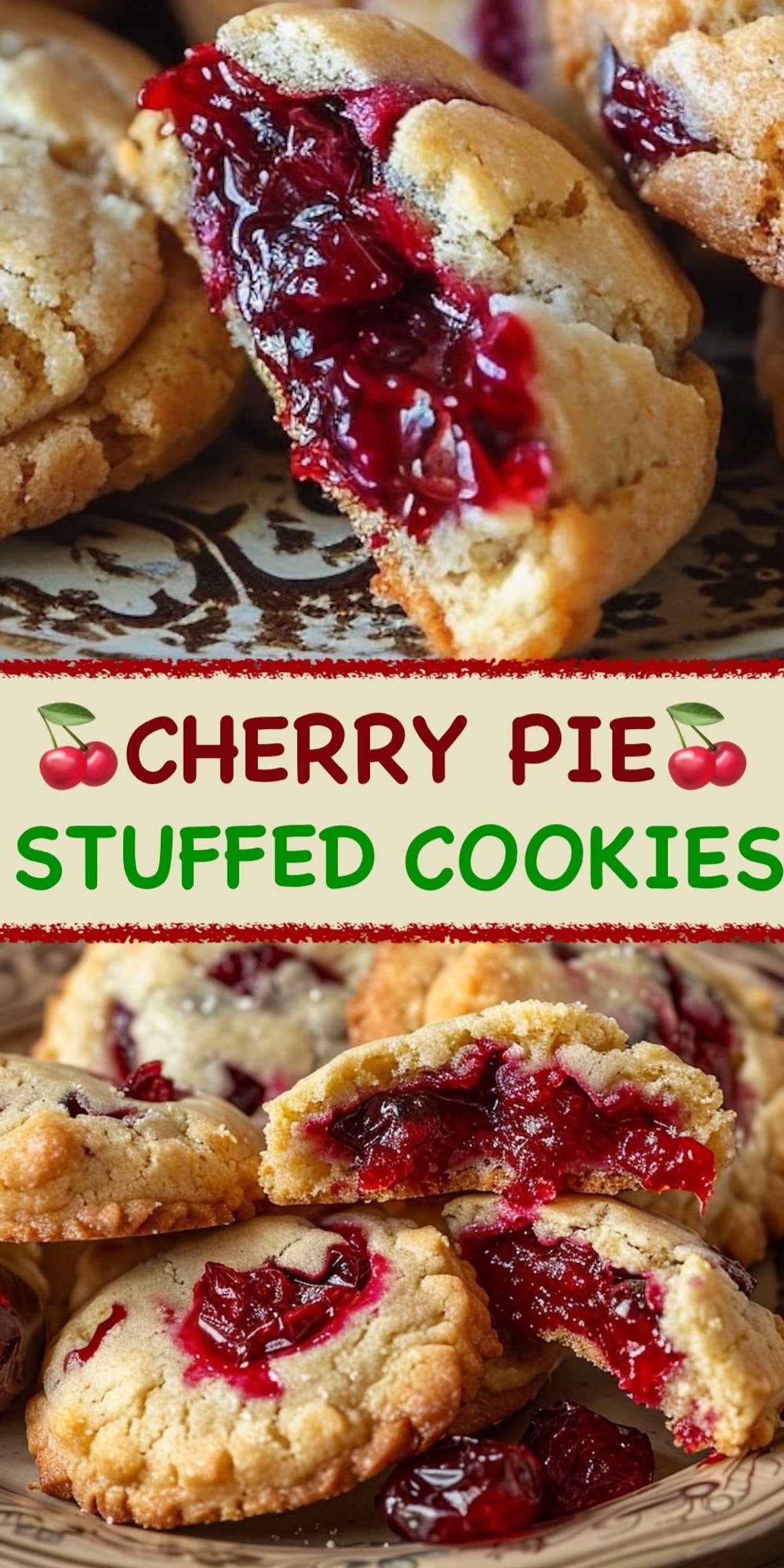 Cherry Pie Stuffed Cookies Recipe: Easy Holiday Treat (digital Download ...