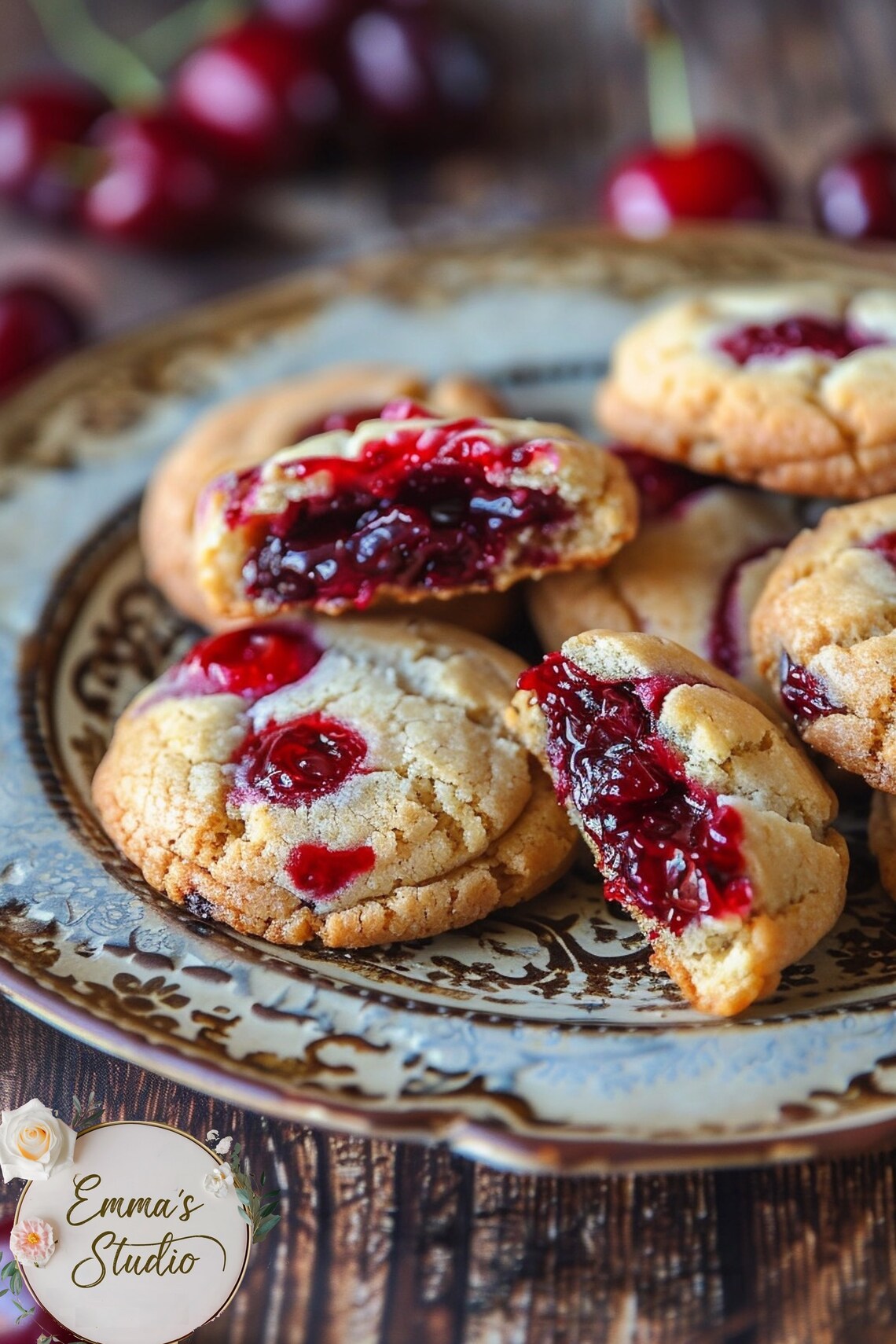 Cherry Pie Stuffed Cookies Recipe: Easy Holiday Treat (digital Download ...