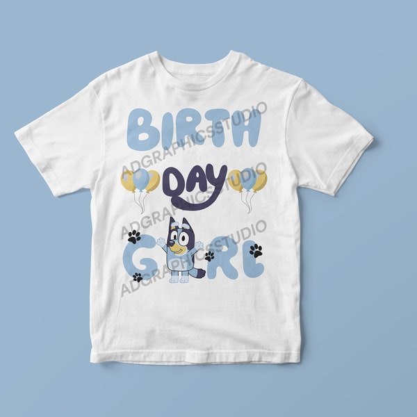 Bluey Birthday Shirt Design Png - Etsy