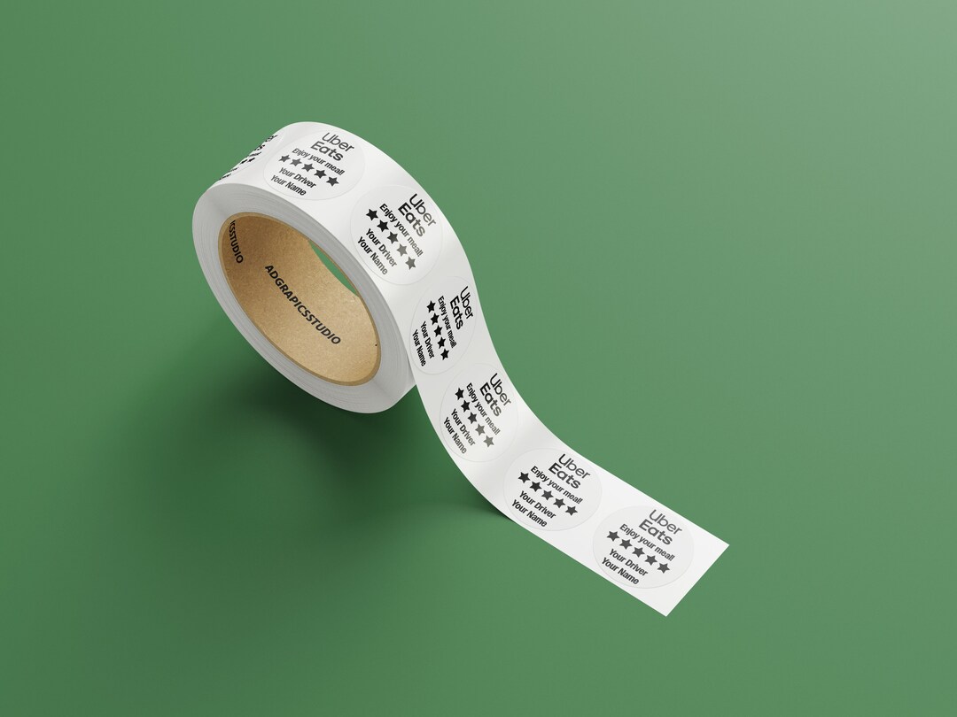 Ubereats Custom Food Delivery Stickers 3x3 In. (PNG,PDF, JPEG) - Etsy