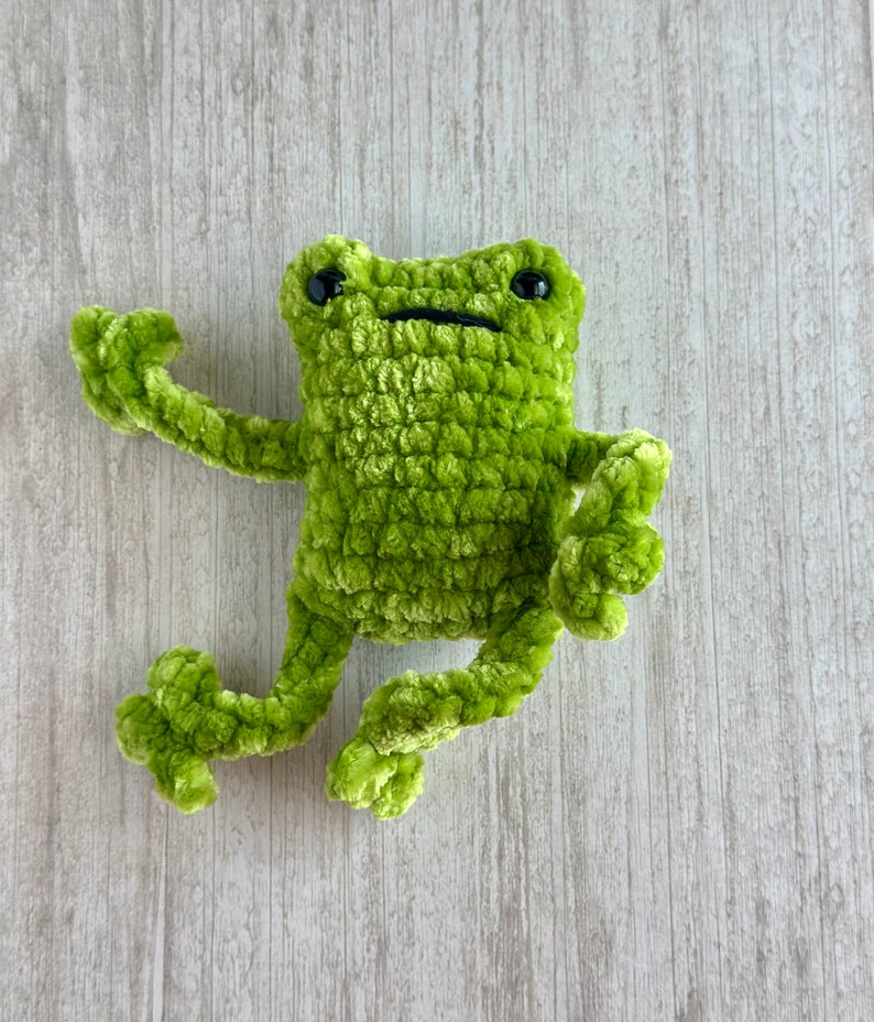 Crochet Leggy Frog - Amigurumi Frog, Stuffed Animal, Crochet Plushie ...
