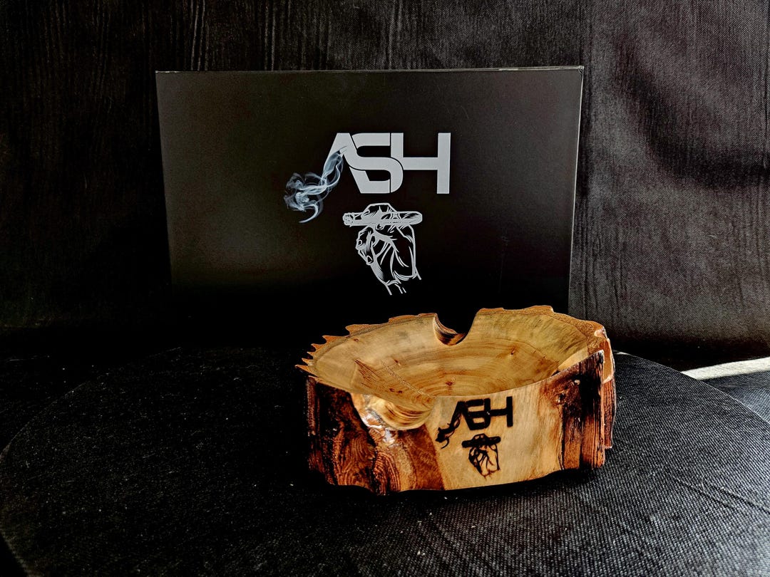 Cigar Ashtray/wooden Ashtray/handmade Ashtray/hand Carved/handmade Ashtrays for Cigar/ashtray ...