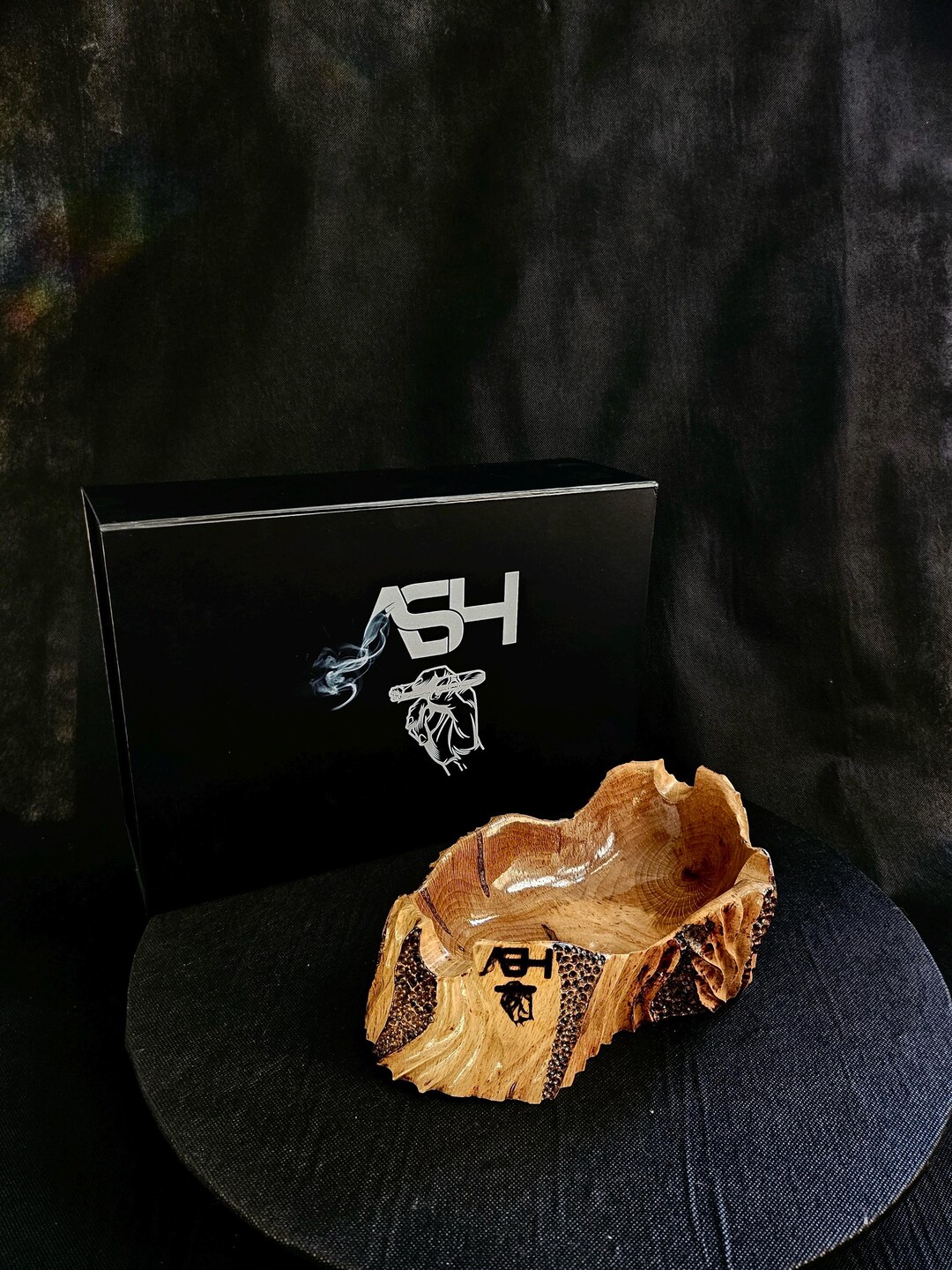 Cigar Ashtray/wooden Ashtray/handmade Ashtray/hand Carved/handmade ...