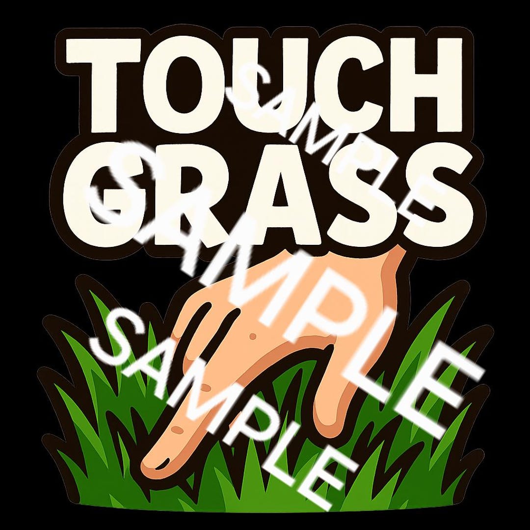 Touch Grass Twitch Emote - Etsy