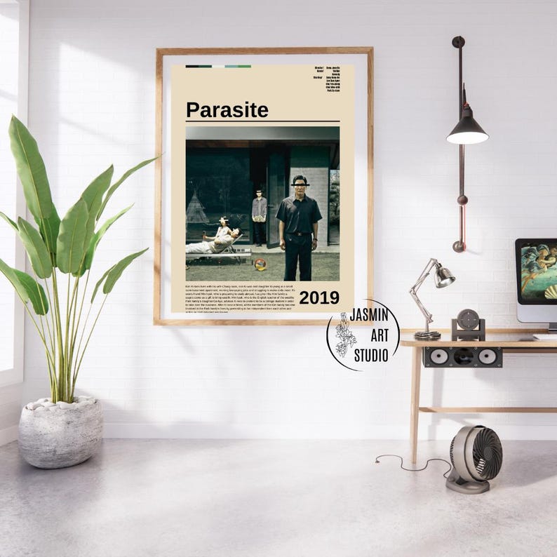 Parasite Poster Retro Movie Poster Home Decor Korean Movie Poster, Film ...