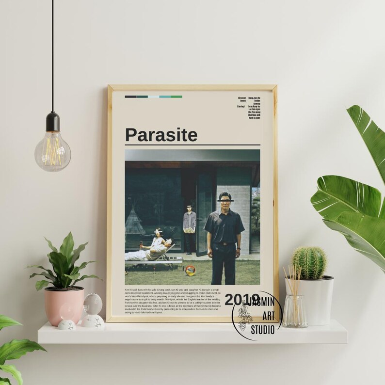 Parasite Poster Retro Movie Poster Home Decor Korean Movie Poster, Film ...