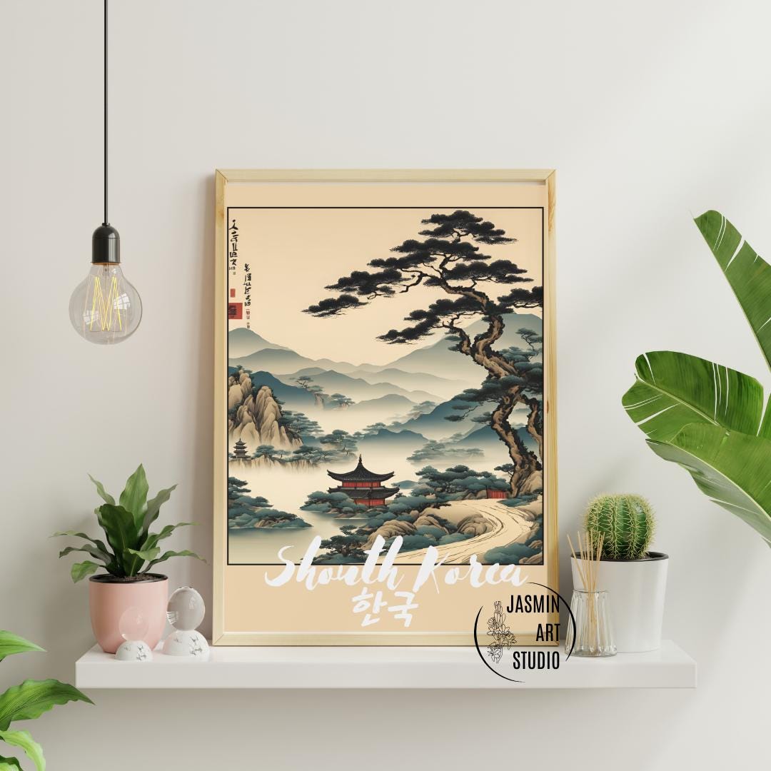 Korean Wall Art, Korean Art Print,korean Art Poster,korean Art Wall ...
