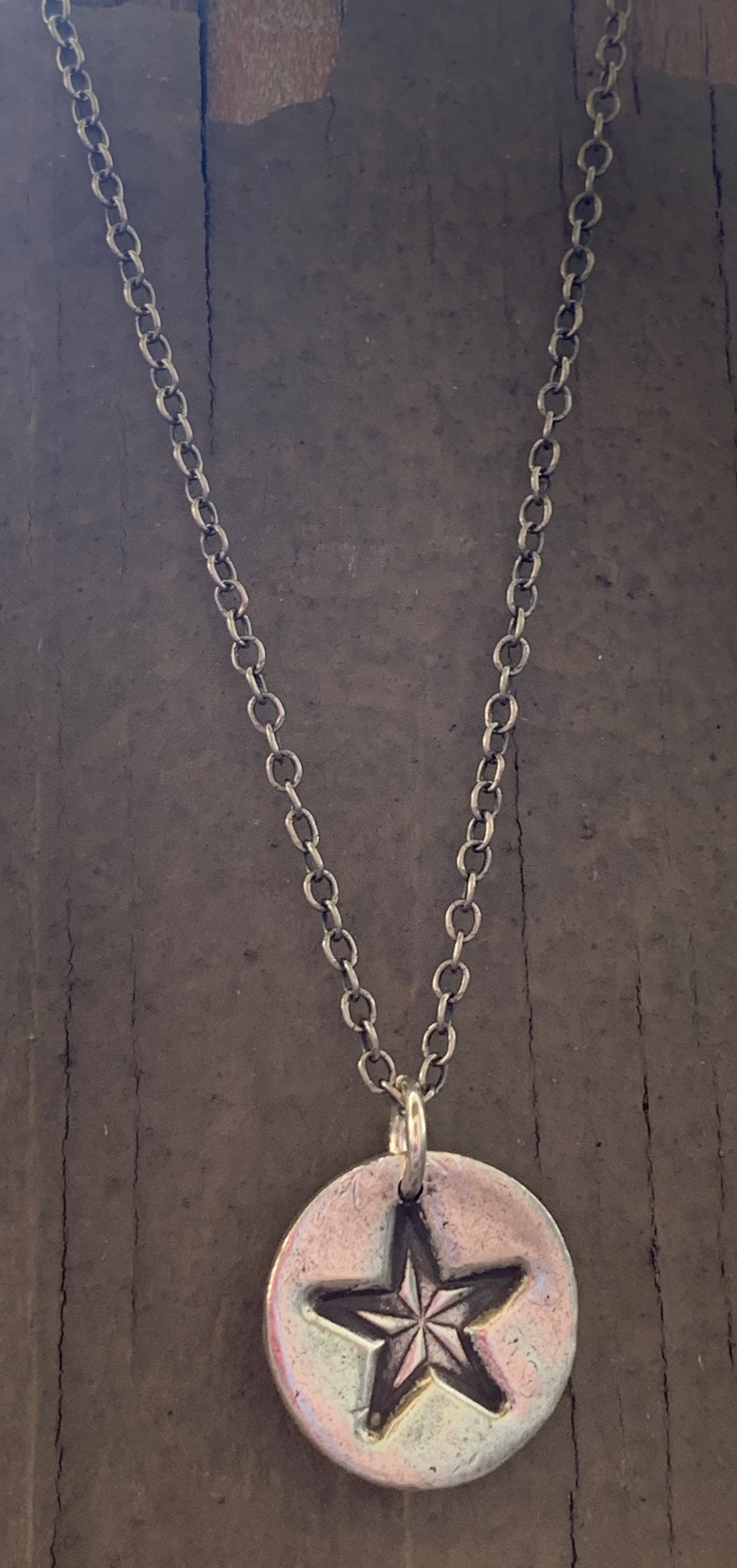 Nautical Star Necklace-Pure Silver Nautical Star Wax Seal - Etsy Nederland