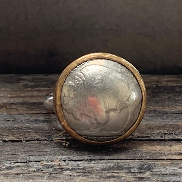 Buffalo Coin Ring - Etsy