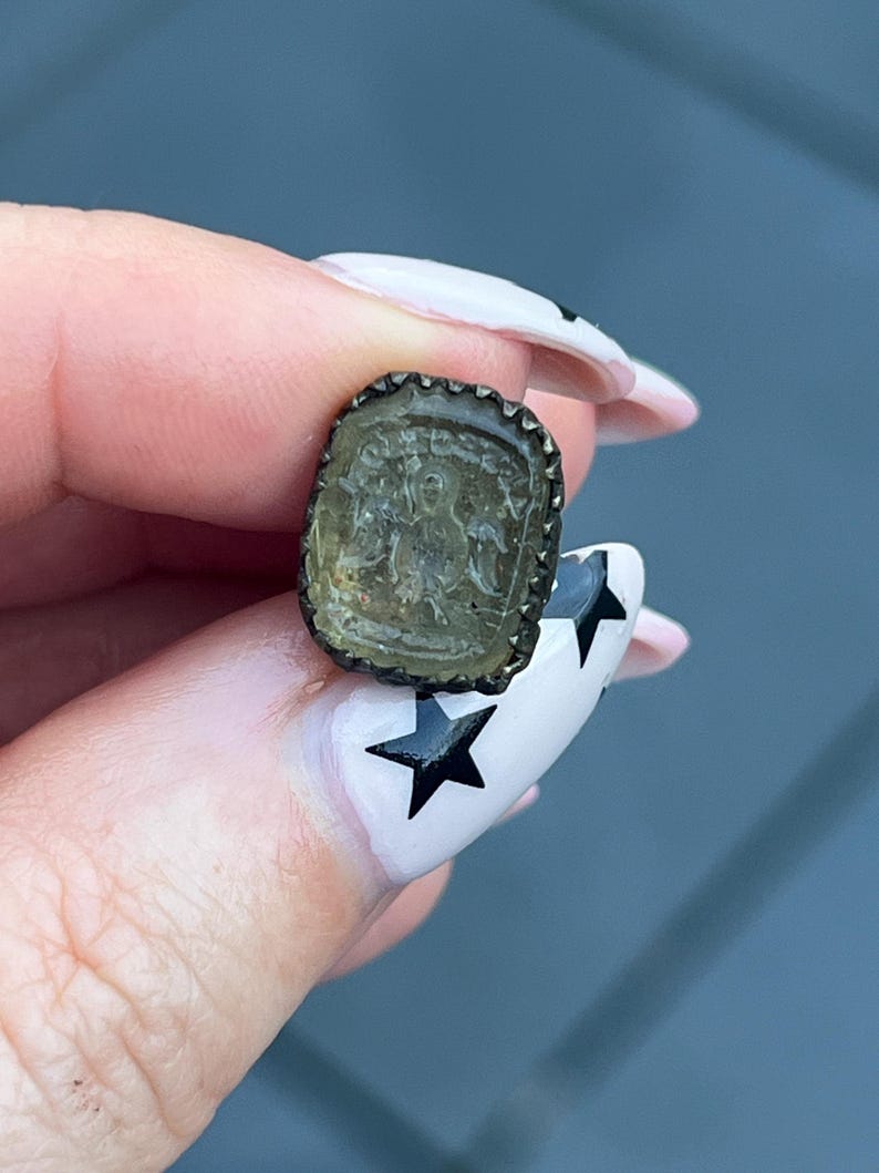 Antique Bird Pelican 'affection' Wax Seal Pendant Intaglio Fob - Etsy