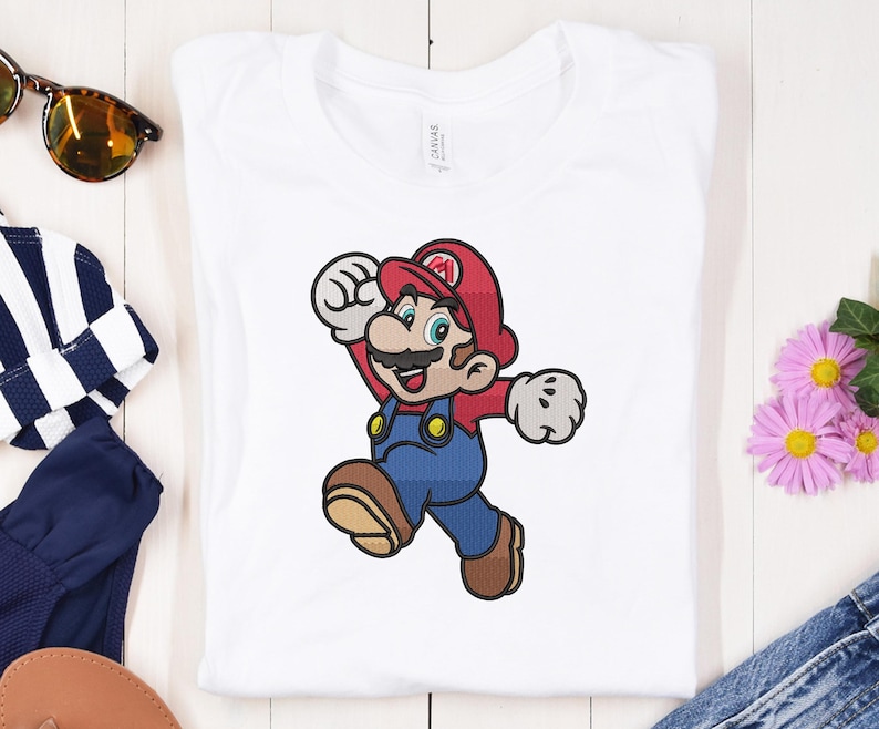 Super Mario Embroidery Design Bundle, Luigi, Yoshi (6 Sizes) (digital ...